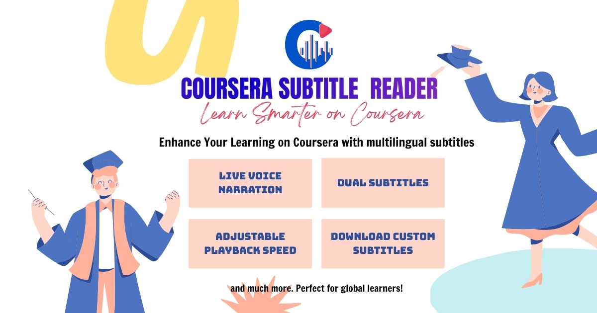 Coursera Subtitle Reader: Multilingual Subtitles